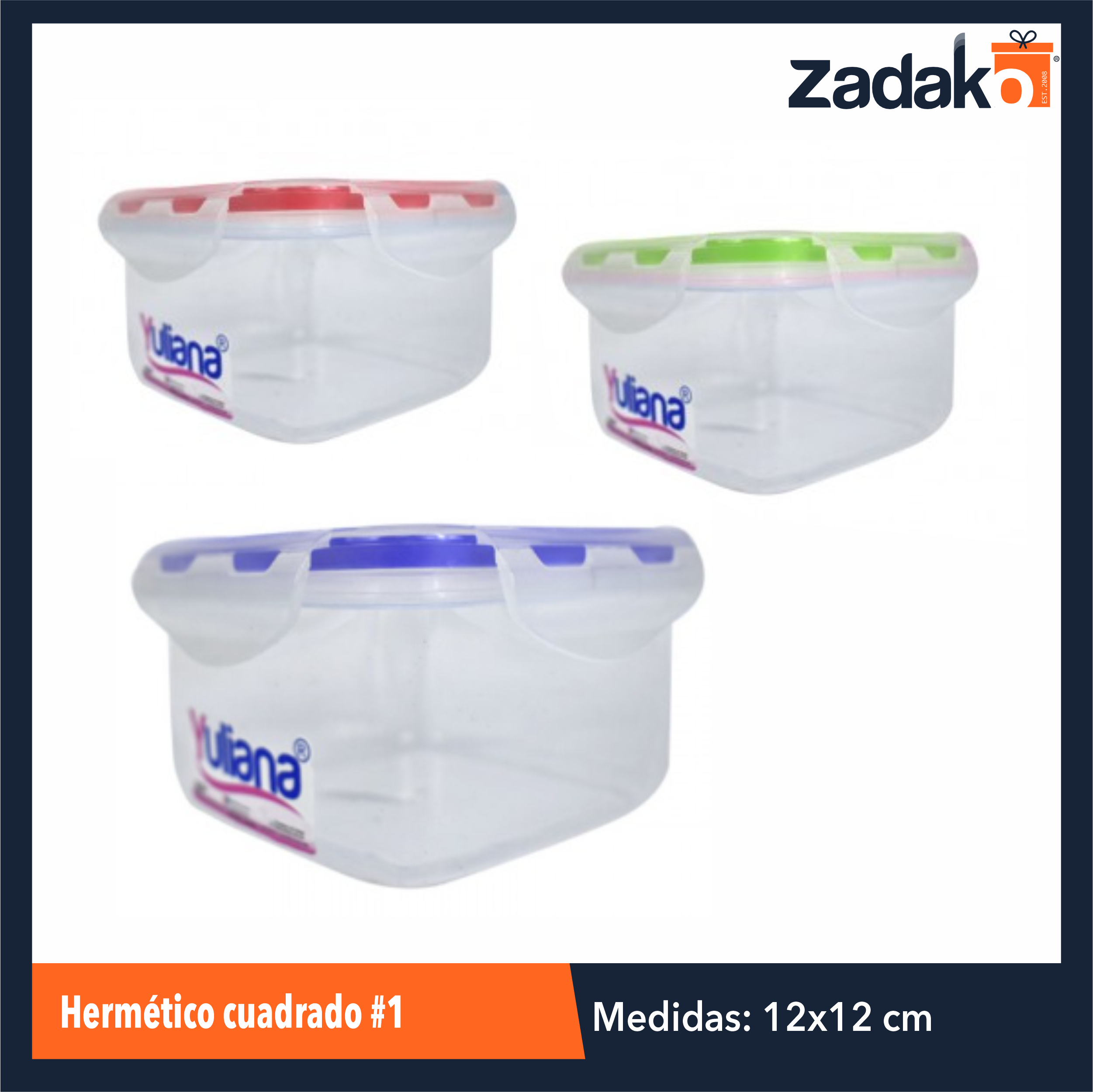 MX-320 HERMETICO CUADRADO #1, CON 1 PZ O CAJA CON 24 PZS – ZK Enterprises
