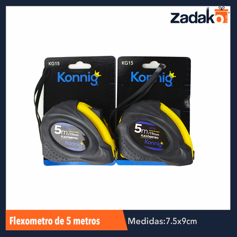 KG15 FLEXOMETRO 5 MTS, CON 1 PZ O CAJA CON 120 PZS – ZK Enterprises