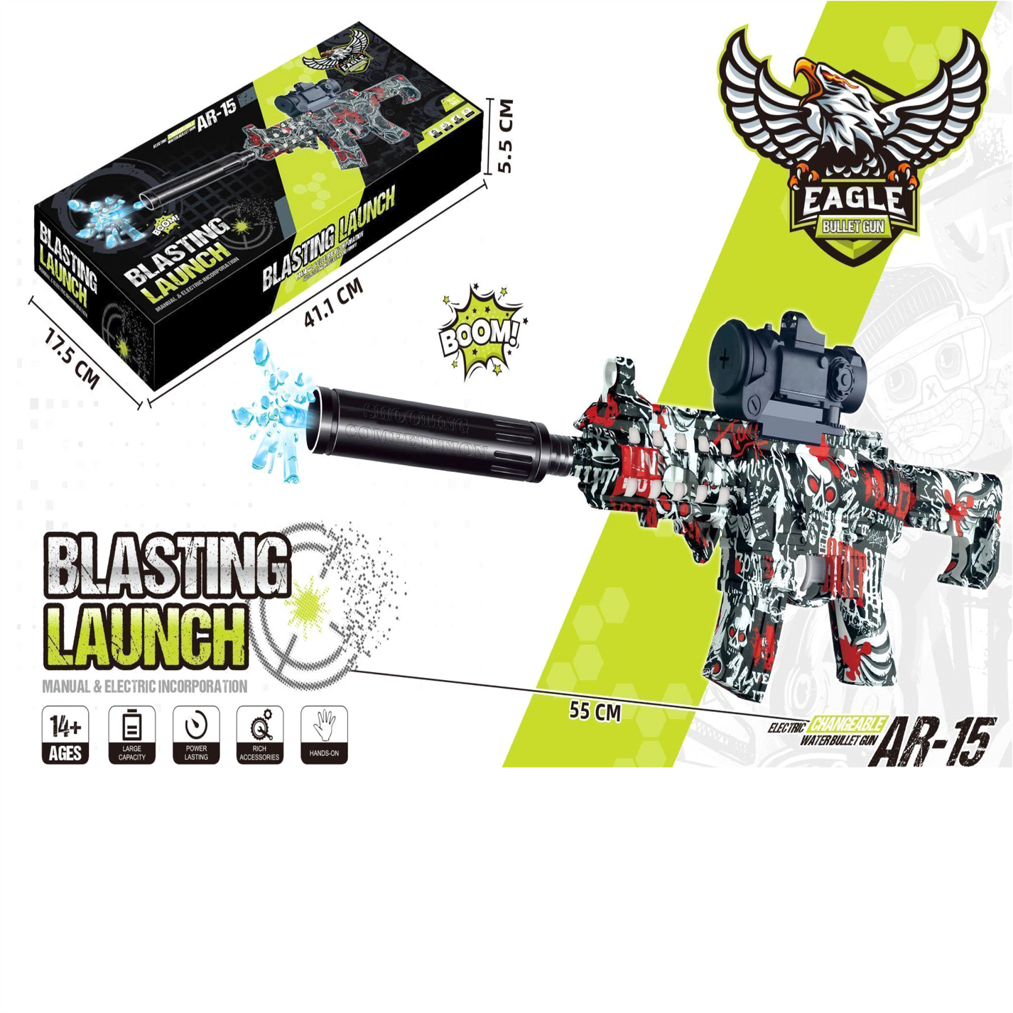 ZT-0601 PISTOLA AUTOMATICA DE HIDROGEL CON 1 PZ O CAJA CON 48 PZS – ZK Enterprises